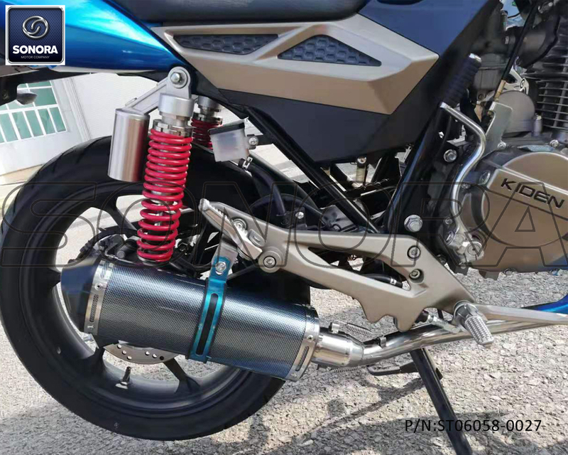 ZONTES, KIDEN Firefly 125 Sported Exhaust with Carbon firber painting ...
